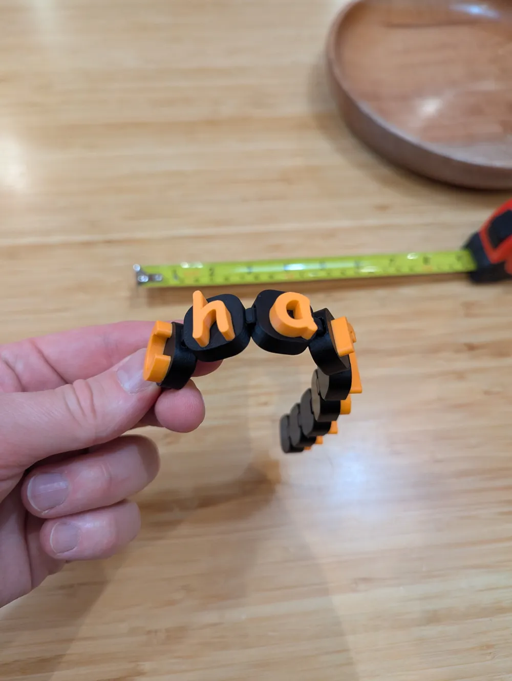 Flexi Name Keyring - Free 3D Print Model - MakerWorld