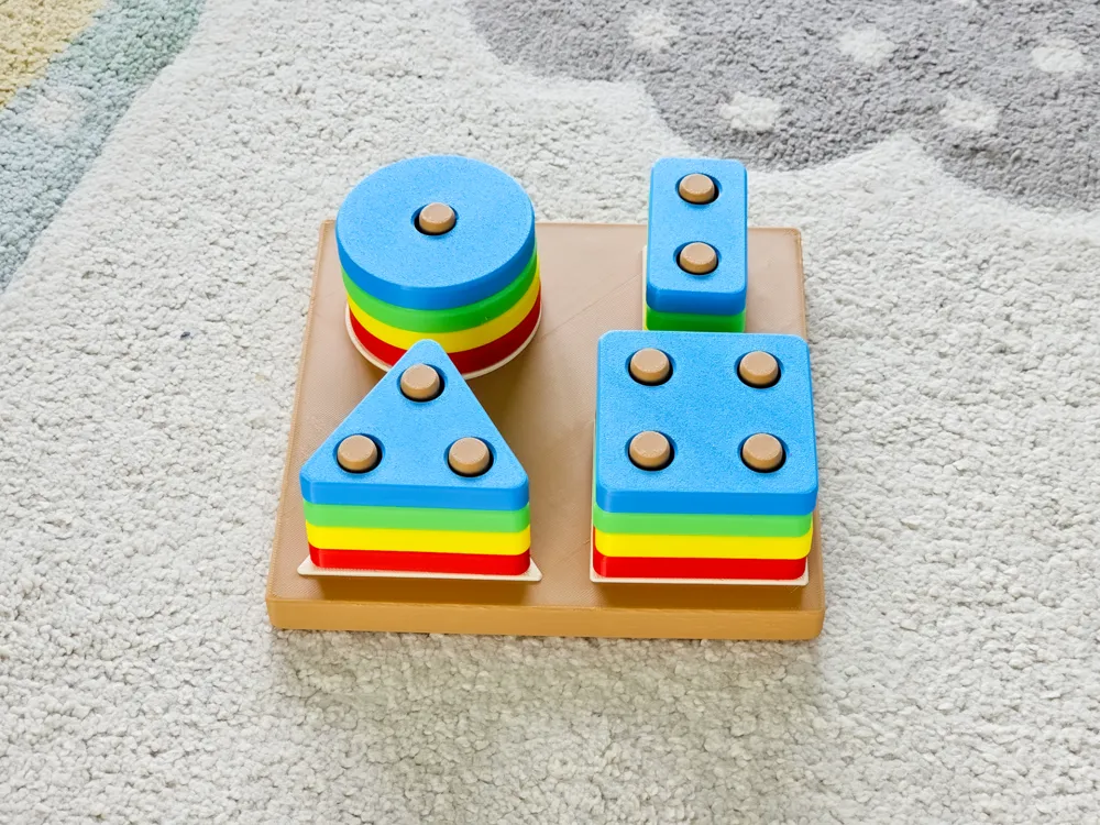 Shapes Stacking Game (Age 18+ months) by AU3D - MakerWorld