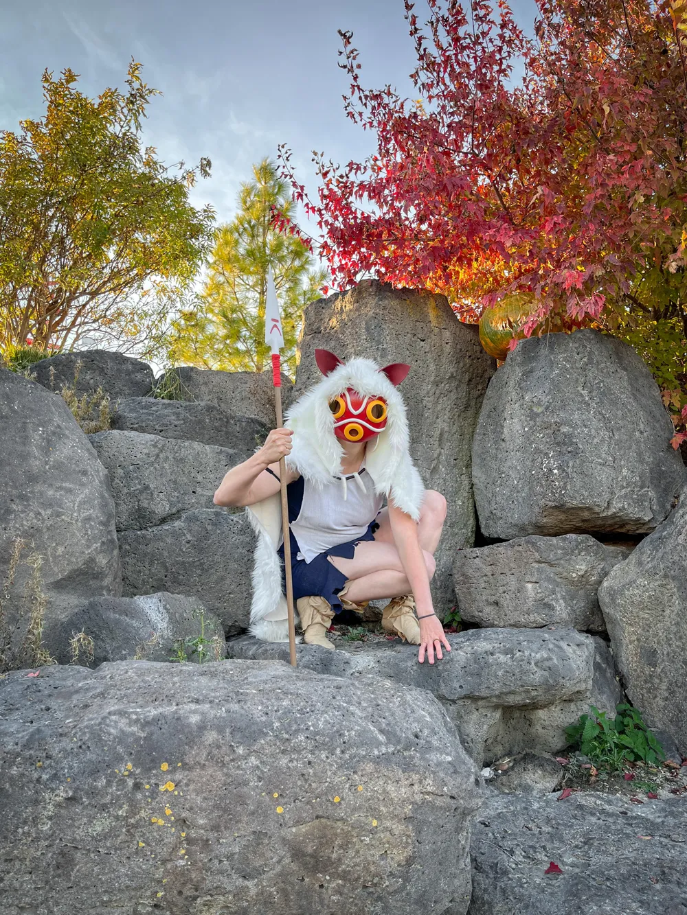 San’s Mask – Princess Mononoke Cosplay Prop - Free 3D Print Model ...