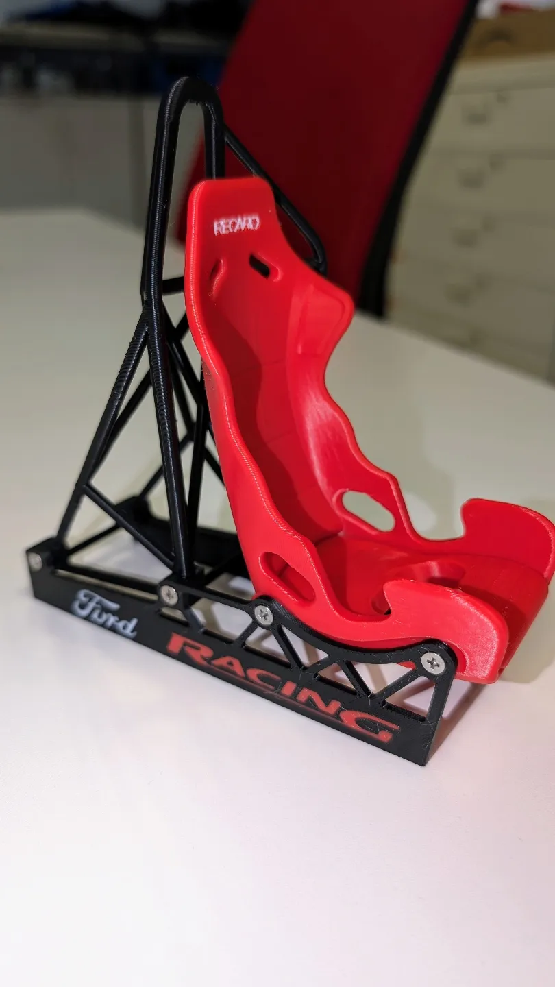 Recaro Racing Seat Phone Holder Ford Racing Remixed by Zapa - MakerWorld