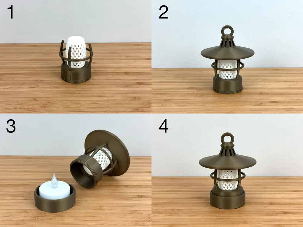 Mini Lanterna de Chá para Camping por Maxx Design MakerWorld: Baixe modelos 3D gratuitos