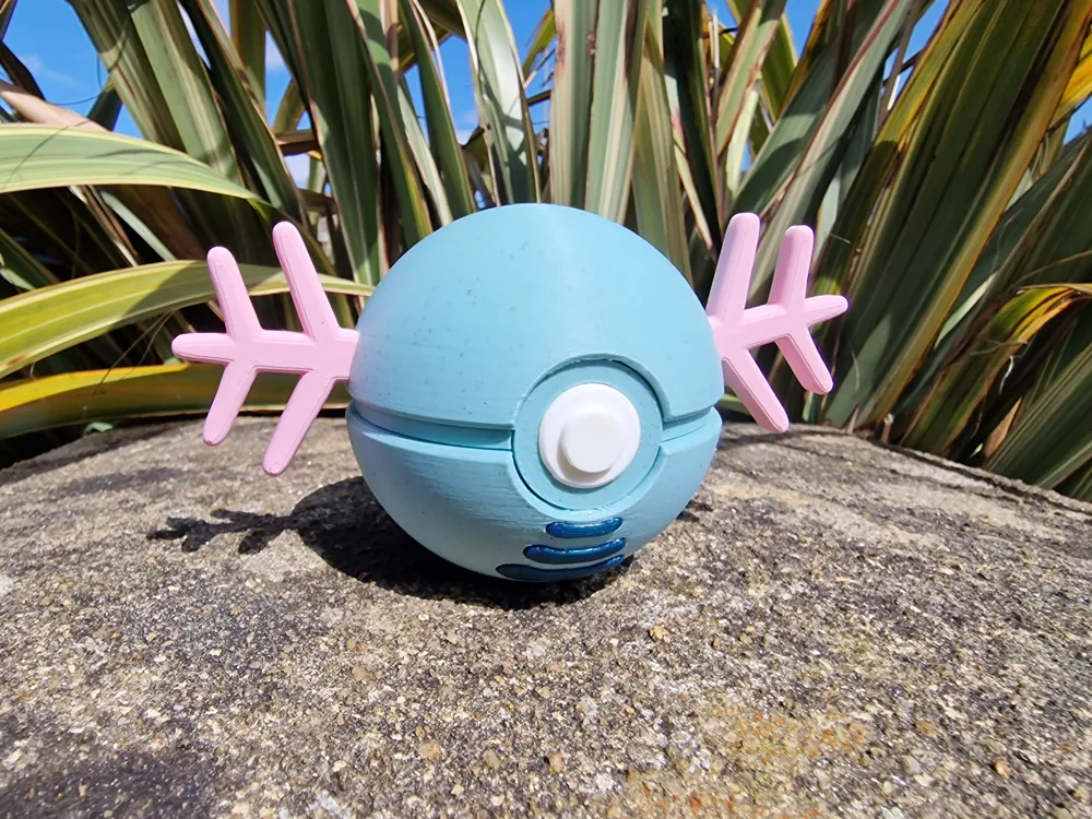 Wooper Pokeball - Free 3D Print Model - MakerWorld
