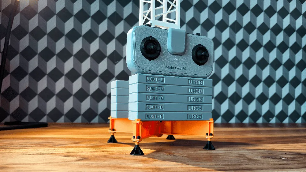 1:29 RC Tower Crane – CyberBrick - (Test Print!) - Free 3D Print Model ...