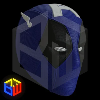 Captain Deadpool Textured Helmet by Budwin MakerWorld: Download Free 3D ...