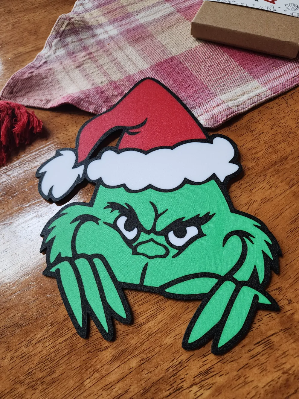 Grinch Peeking in Window Two Sided by Picture_it - MakerWorld