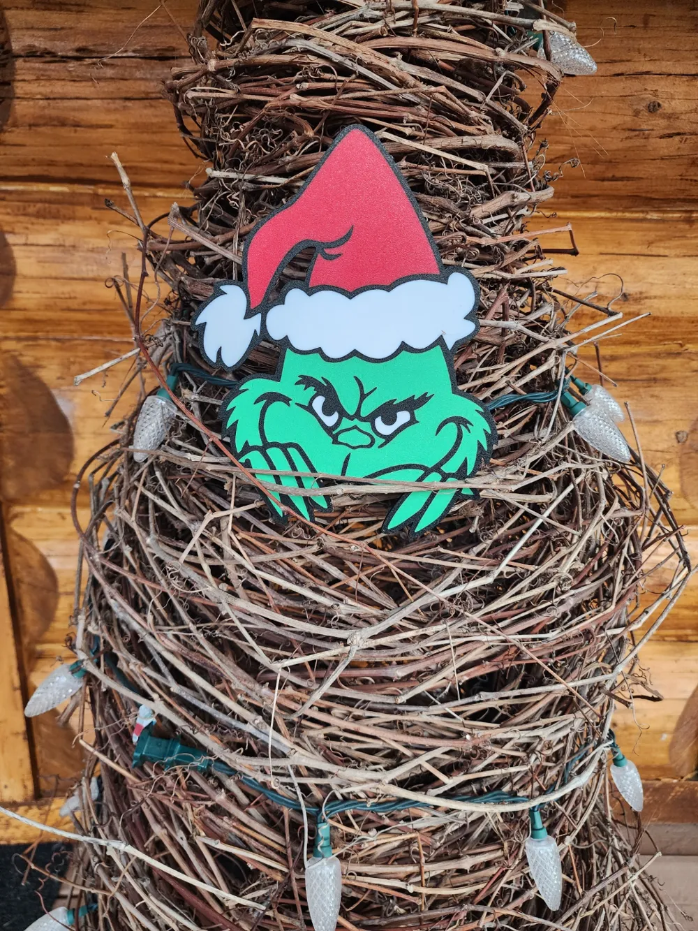 Grinch Peeking in Window Two Sided by Picture_it - MakerWorld