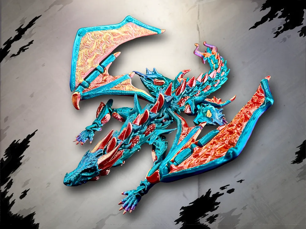 Articulated Dragon - Free 3D Print Model - MakerWorld