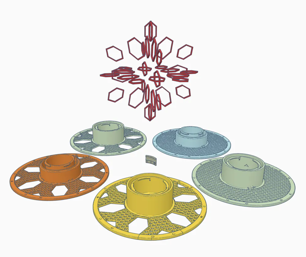 Bambu Lab Reusable Spool Holder Remix Four Remixed by mediaman3d - MakerWorld