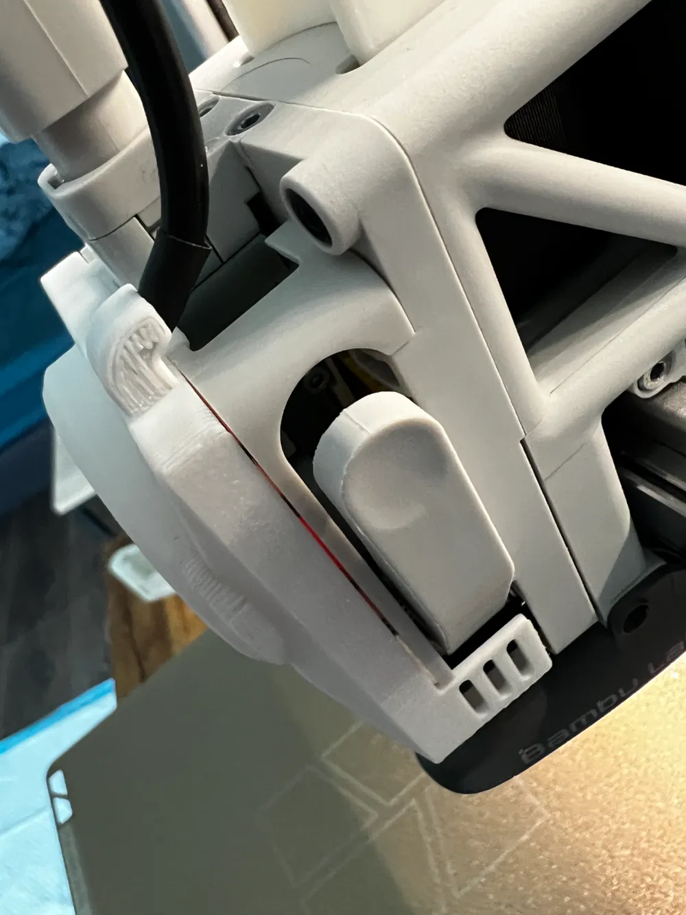 A1 KNOMI BIQU Front Cover with Cable Passthrough. - Free 3D Print Model ...