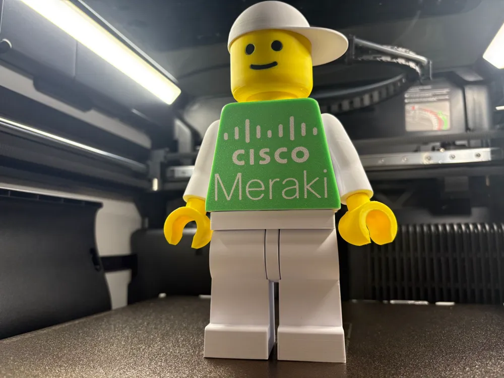 Brickman Cisco Meraki 20cm Figure 500% - Free 3D Print Model - MakerWorld