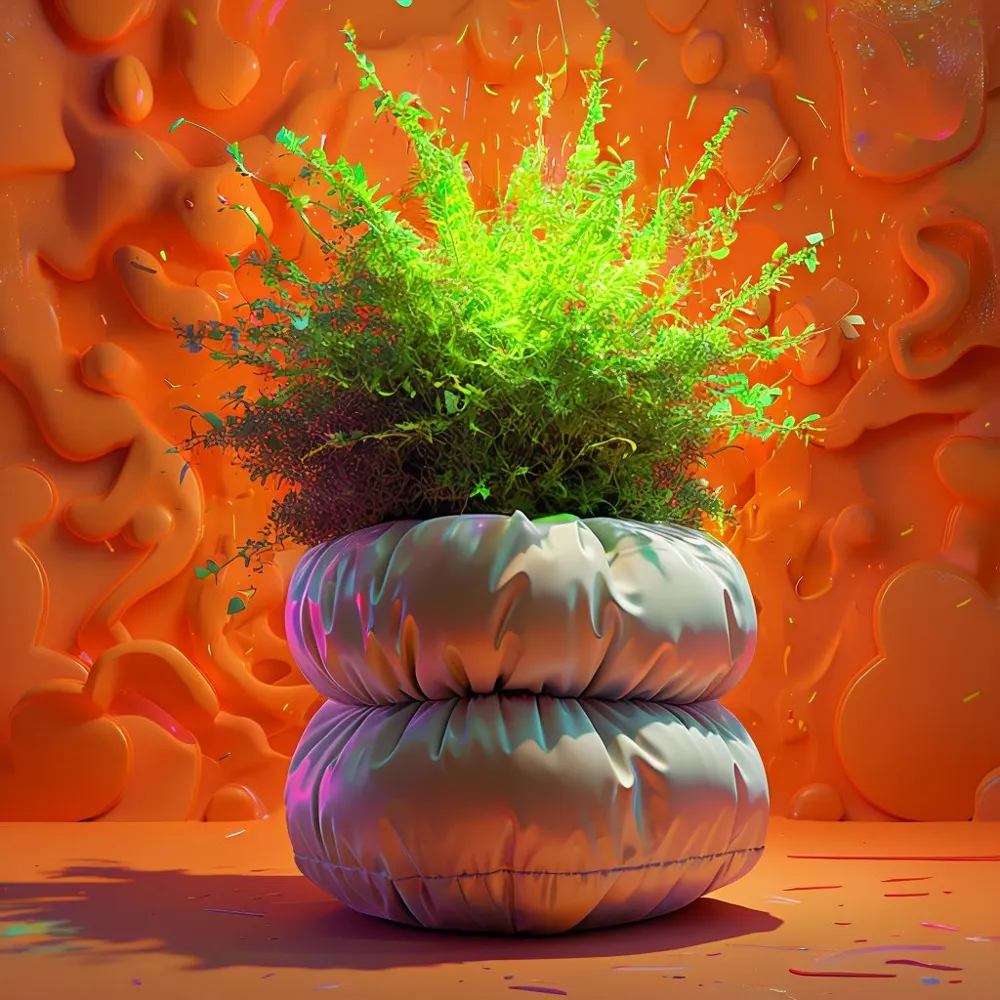 Inflated Pillow Planter – Modern Decorative Pot by BRB Project ...