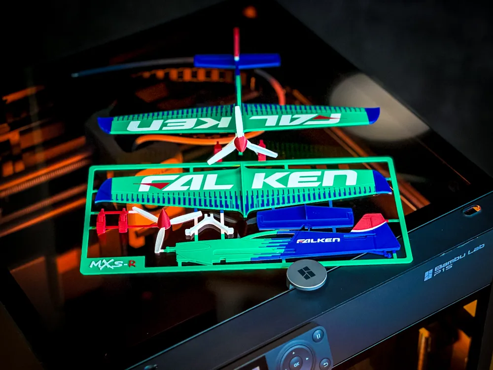 Air Race Plane Kit Card (MXS-R Falken) by pbbence1994 - MakerWorld