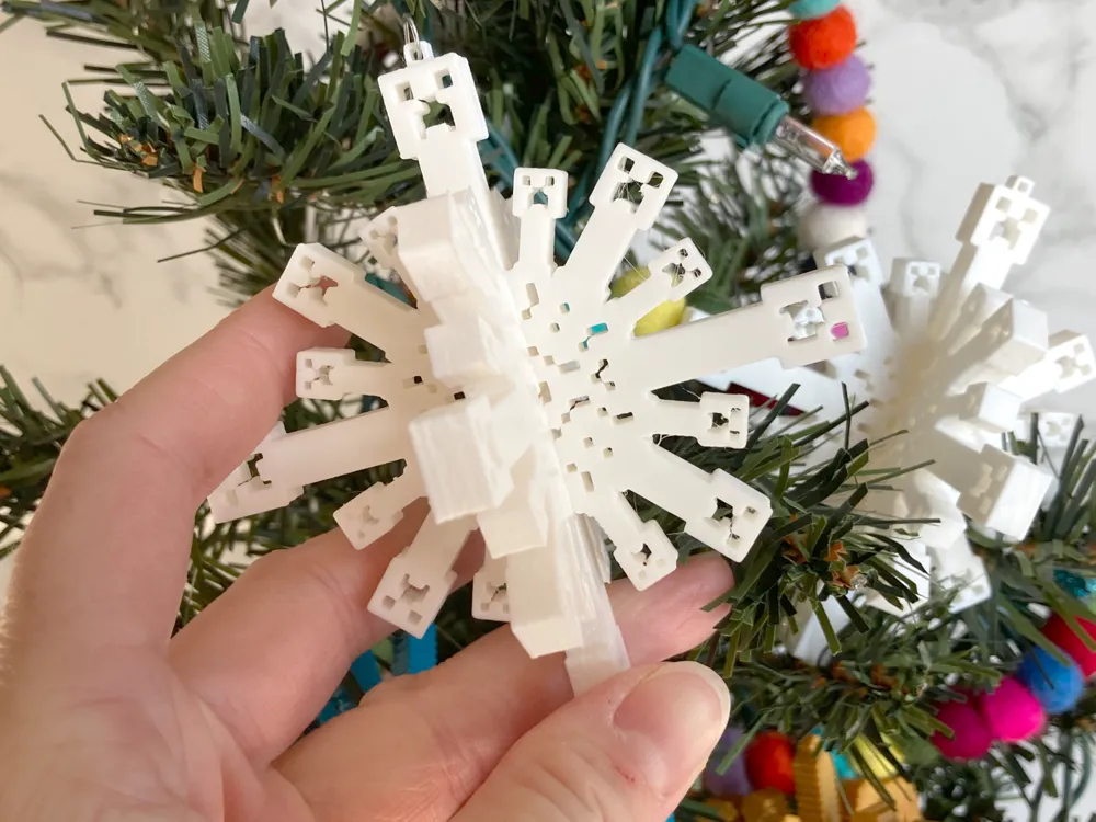 Creeper and Tools/Weapons Minecraft Snowflake Ornaments by ...
