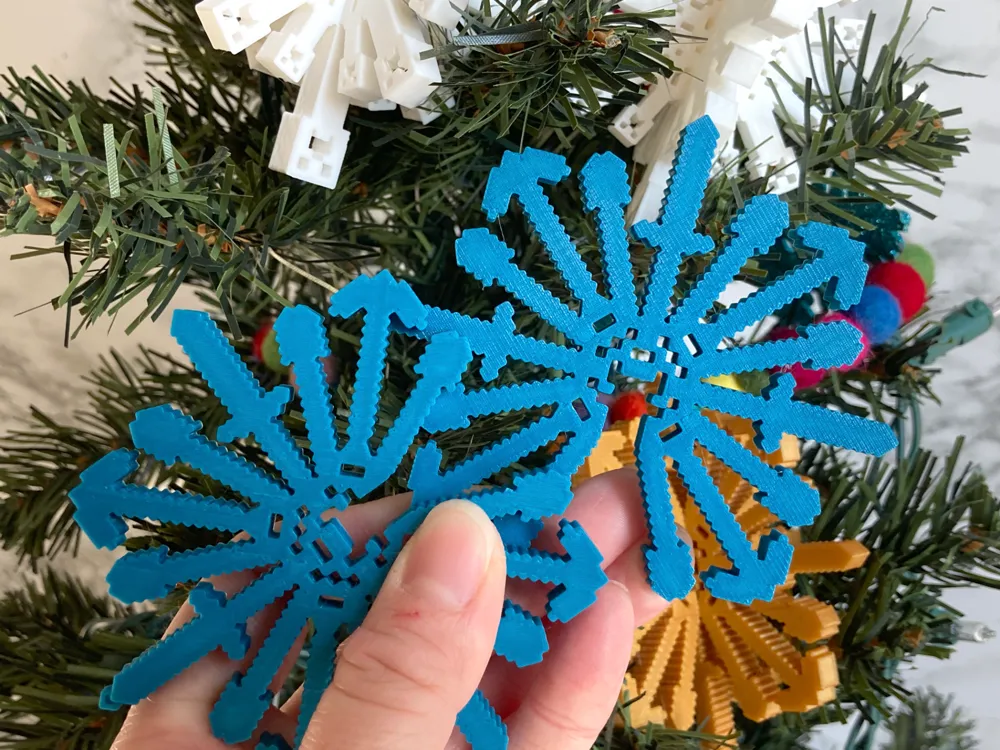 Creeper and Tools/Weapons Minecraft Snowflake Ornaments by ...