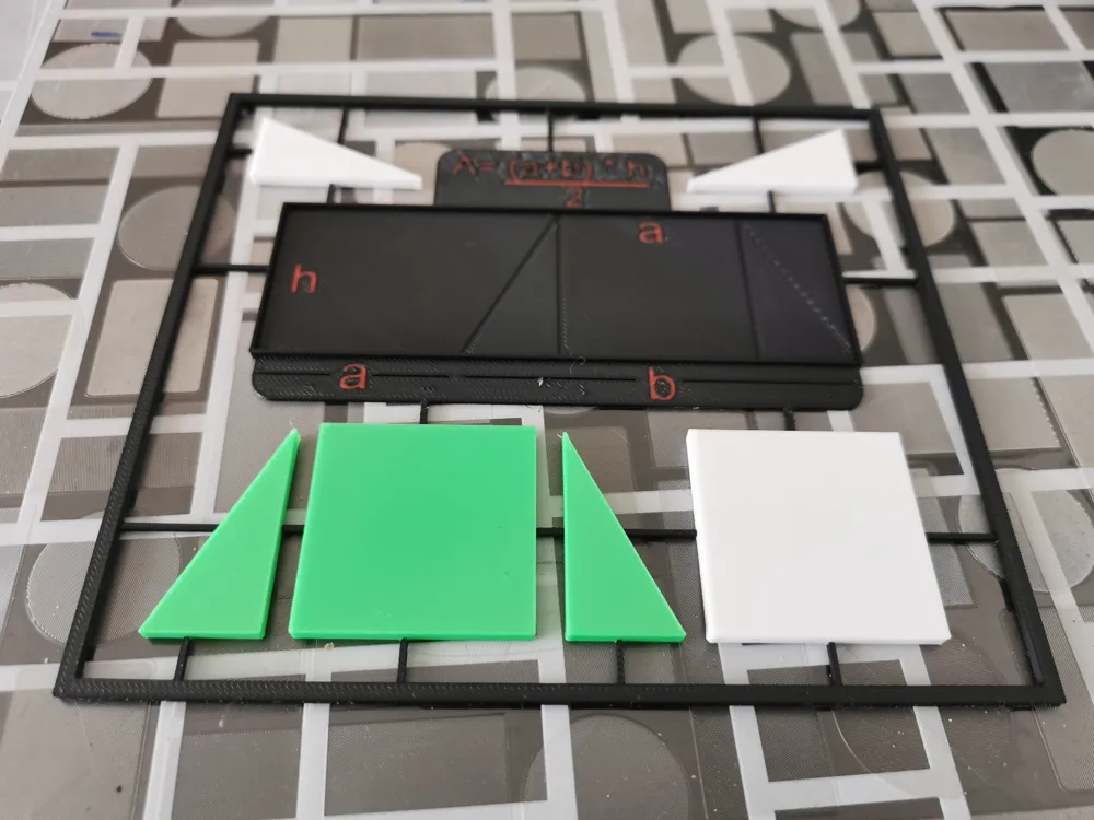 Trapezoid Area Puzzle: A 3D Card Kit for Geometric Exploration by ...