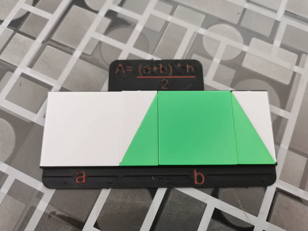 Trapezoid Area Puzzle Card Kit by Yappanappa - MakerWorld