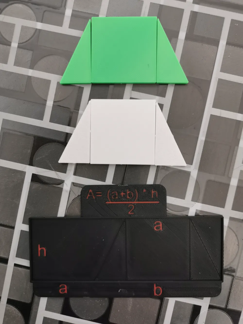 Trapezoid Area Puzzle: A 3D Card Kit for Geometric Exploration by ...