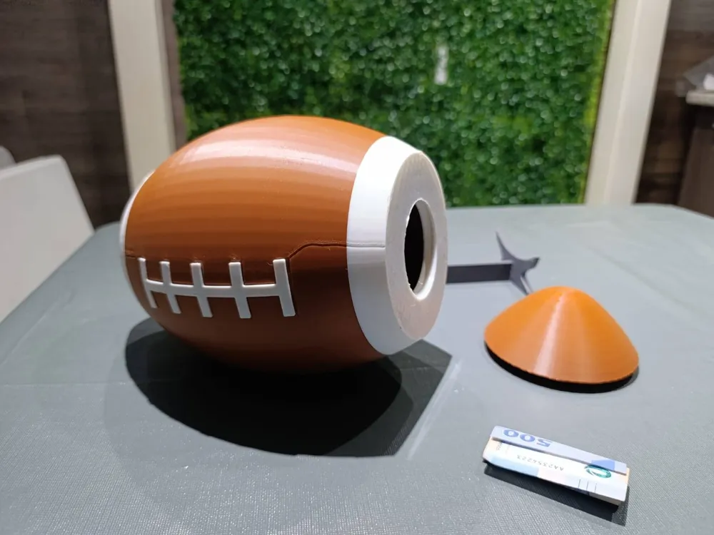 American Football (Piggy Bank) by Impact 3D MakerWorld: Download Free ...