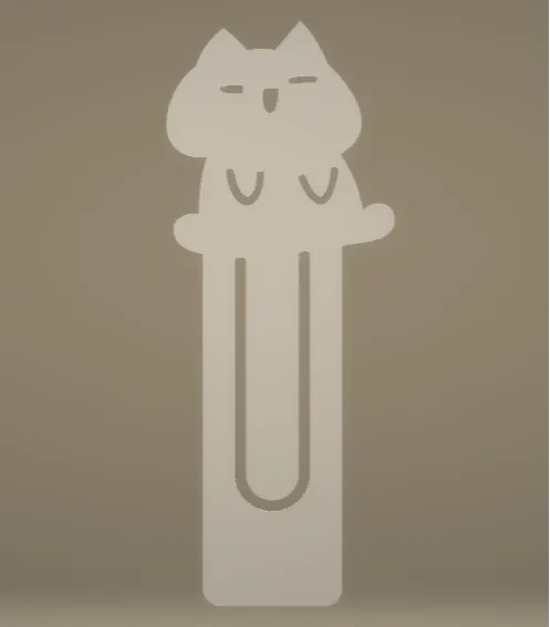 Cat Bookmark by YUNDOU - MakerWorld