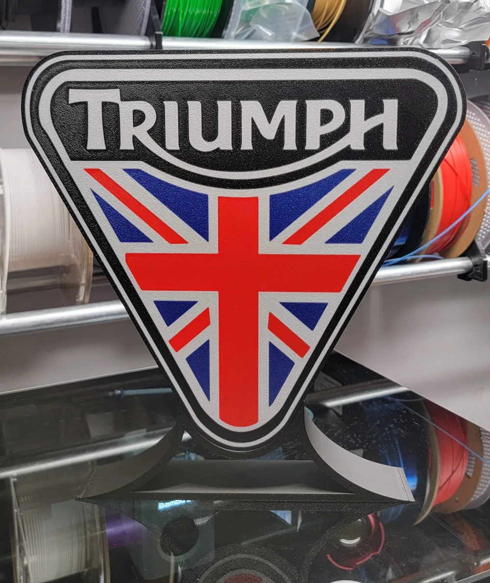 Triumph Motorcycle Logo Lightbox by joshua.makes - MakerWorld