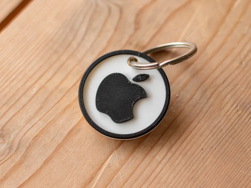 Apple Logo Keychain - Free 3D Print Model - MakerWorld