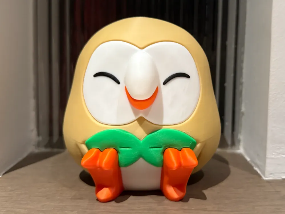 Rowlet impresión multicolor de piezas separadas (no requiere ams) por ...
