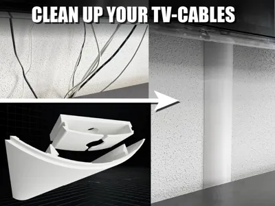 Cable Duct Cover TV-Cables Channel Raceway by Togemaxx MakerWorld ...