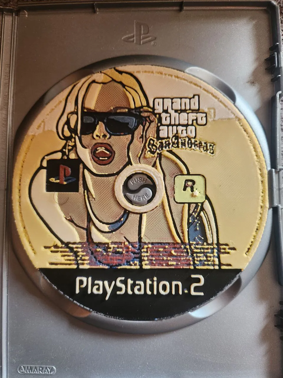 Grand Theft Auto San Andreas - PlayStation 2 Disc - HueForge by keko ...