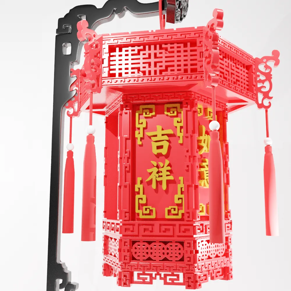 Auspicious Palace Lantern, Exquisite Lantern Desktop Ornament by ...