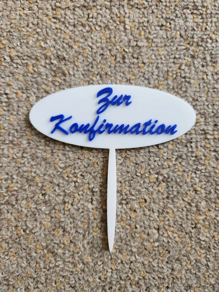 Confirmation Cake Topper by mpzs MakerWorld: Download Free 3D Models