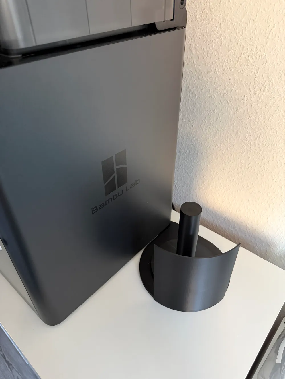 Bambu Lab P1 Paper Towel Holder - Foot Mounted - Free 3D Print Model ...