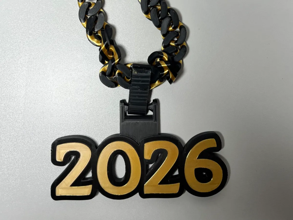 2026 New Years Eve Hype Chain - Free 3D Print Model - MakerWorld