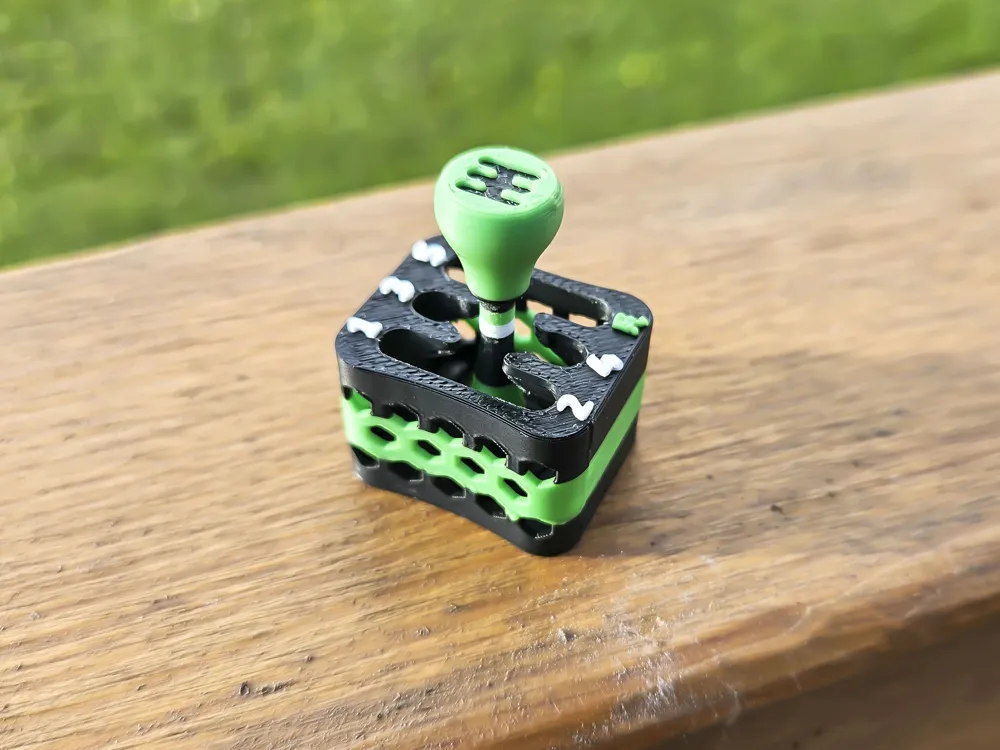 Gear shift fidget (print in place) - Free 3D Print Model - MakerWorld