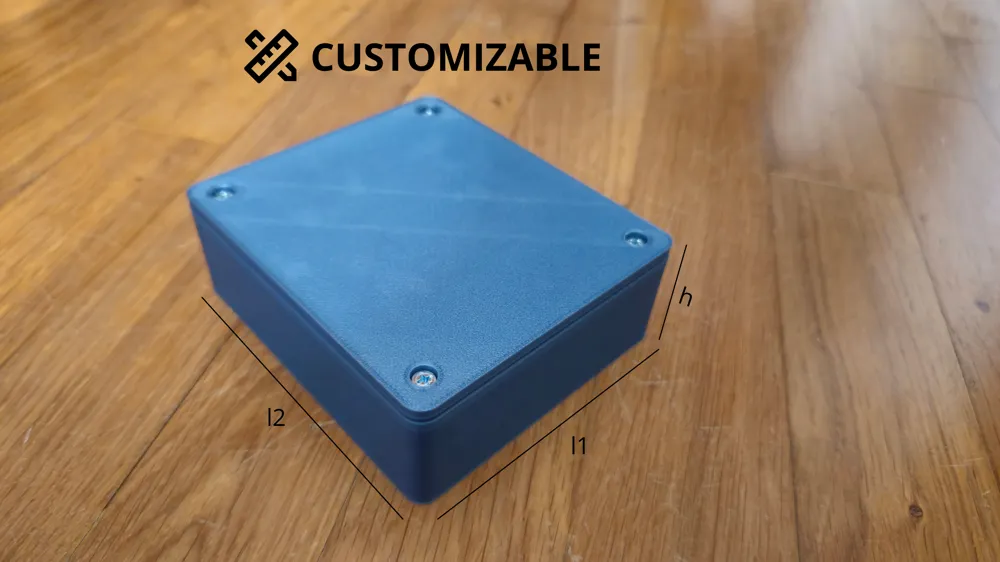 Customizable Enclosure Box - Free 3D Print Model - MakerWorld