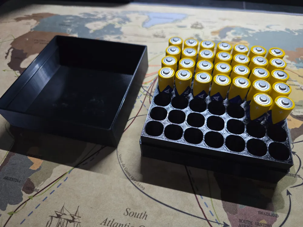 Battery Storage Box 49x AA R6 LR6 FR6 - Free 3D Print Model - MakerWorld