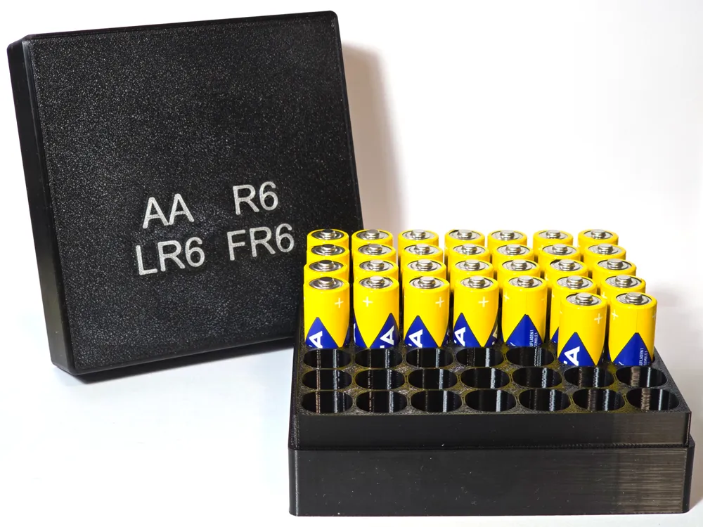 Battery Storage Box 49x AA R6 LR6 FR6 - Free 3D Print Model - MakerWorld