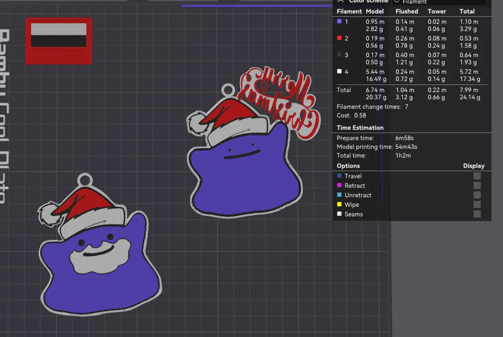 Pokemon ditto's Christmas costume by tomsky000 - MakerWorld