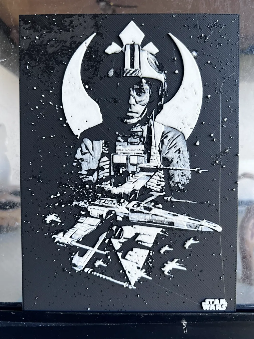 Luke Skywalker/X-wing Star wars 3/3 hueforge by Mysstra hueforge 3Dart ...