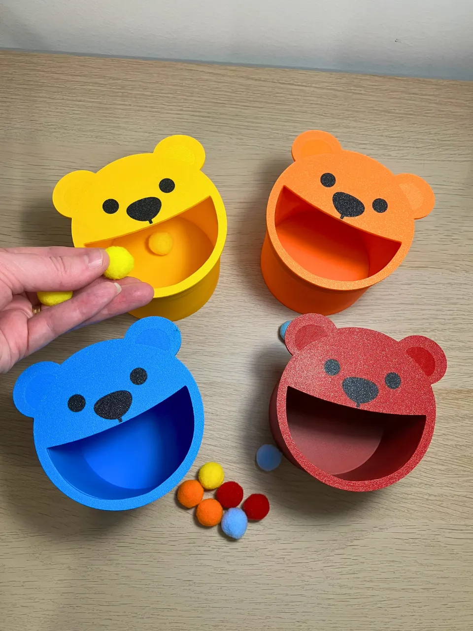 Adorables Vasos Sensoriales con Caras de Animales - Gato, Oso, Cerdo por A*i*m*e*e* MakerWorld ...