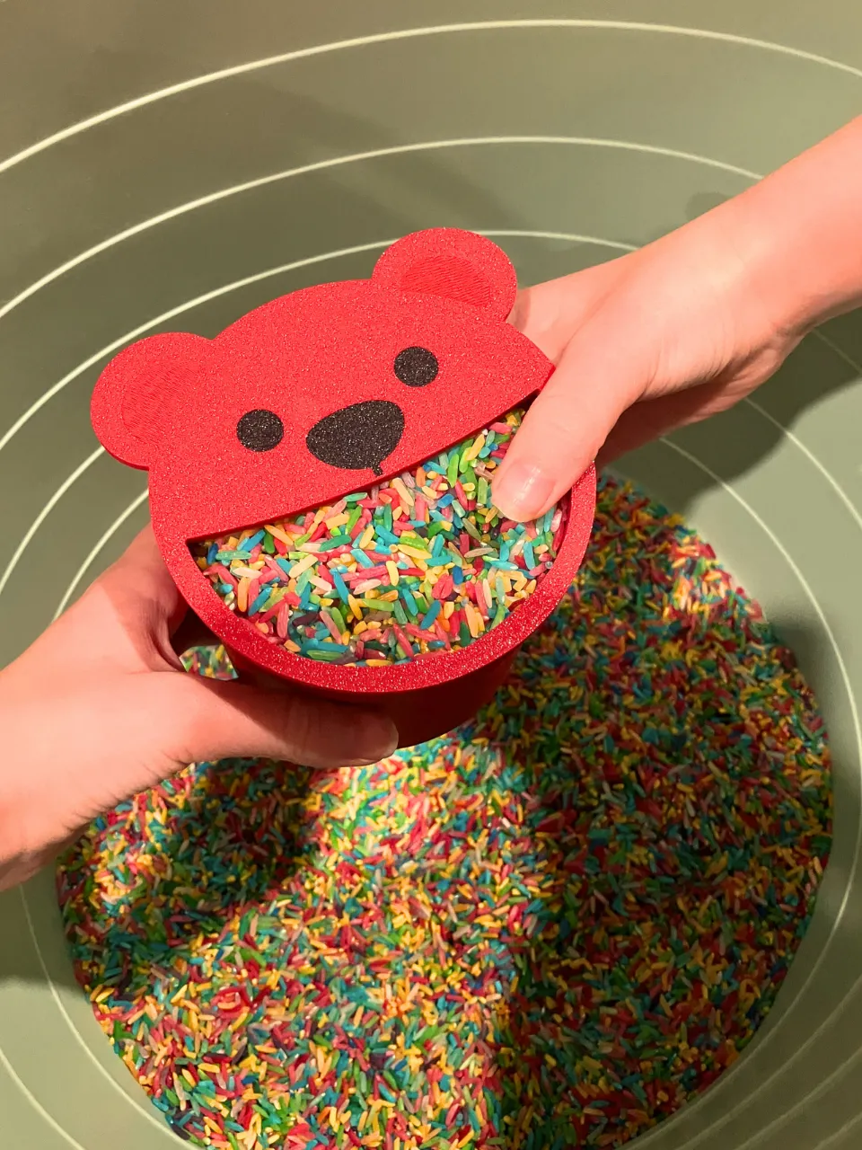 Cute Animal Face Sensory Play Cups -Cat, Bear, Pig - Free 3D Print ...