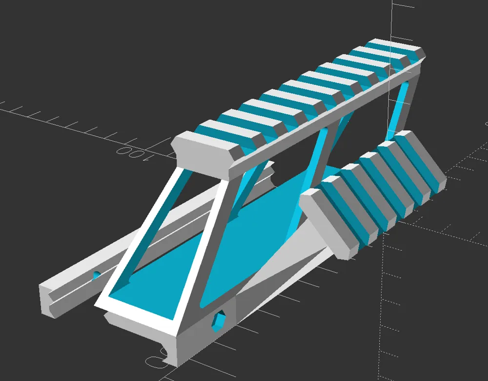 Fully confiugurable picatinny riser + canted by FlouridMakerWorld ...
