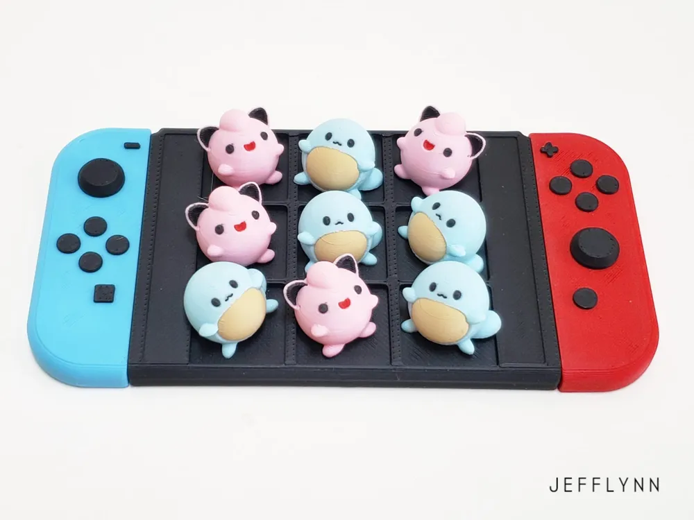 Tic Tac Toe - Nintendo Switch (Pokemon) - Free 3D Print Model - MakerWorld