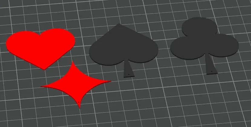 Playing Card Symbols - Free 3D Print Model - MakerWorld