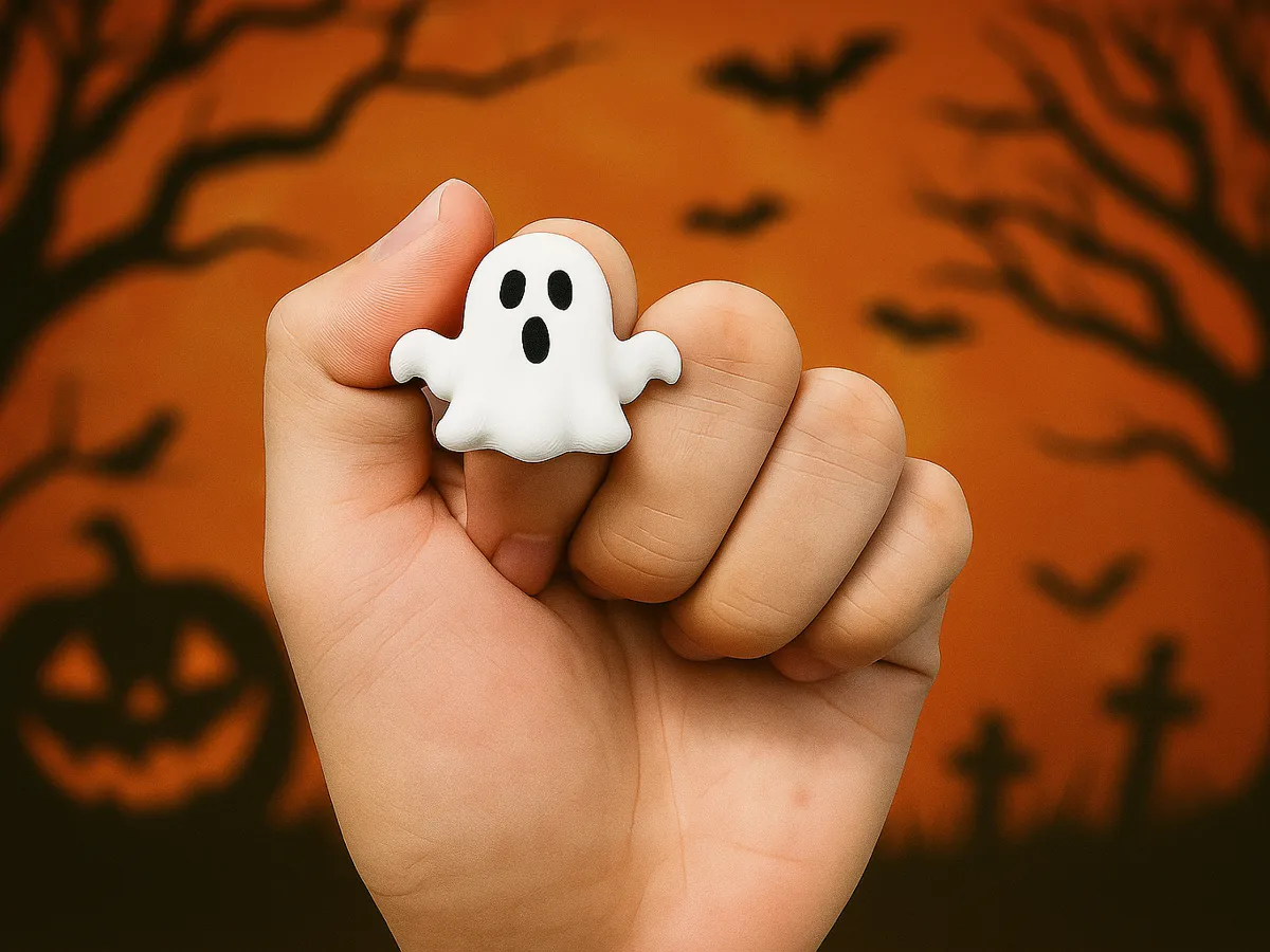 Halloween Ghost Ring (only 2g) by oneD MakerWorld: Download Free 3D Models