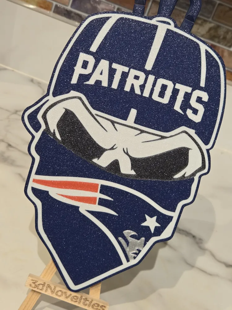 New England Patriots Skull by hernm141 MakerWorld: Download Free 3D Models