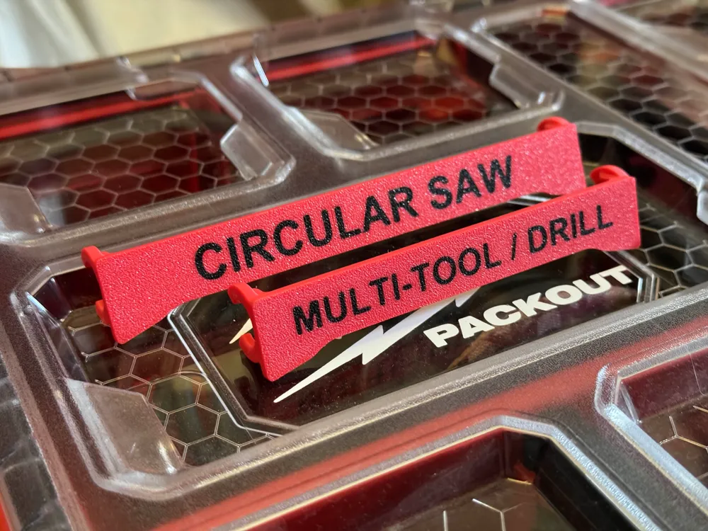 Milwaukee Packout label - Multiple sizes! Remixed by O3^3 MakerWorld ...