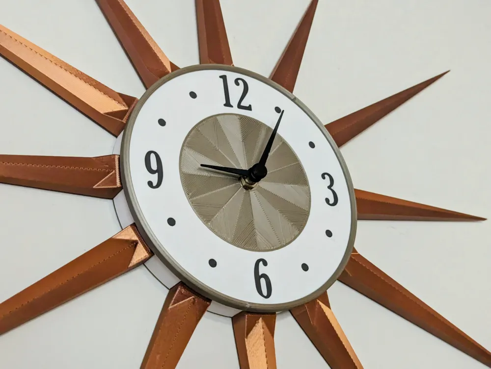 Mid-Century Clock by JamesThePrinter - MakerWorld