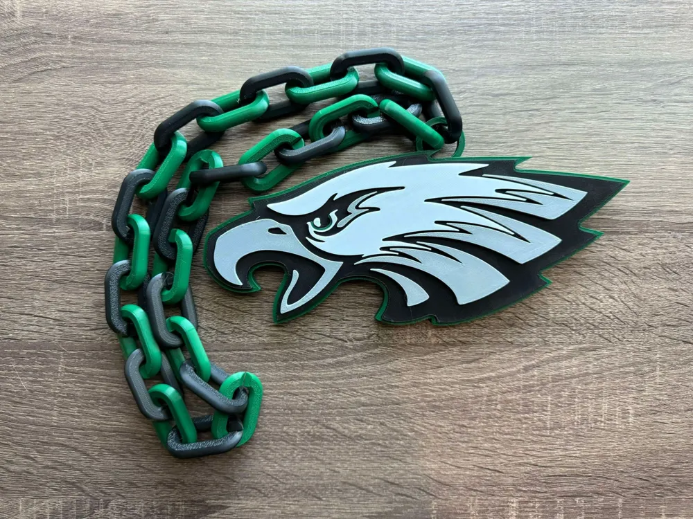 Philadelphia Eagles Oversized Necklace, Pendant by Salvadori MakerWorld ...