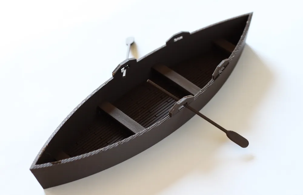 Mini rowing boat - classic, simple, timeless - Free 3D Print Model ...