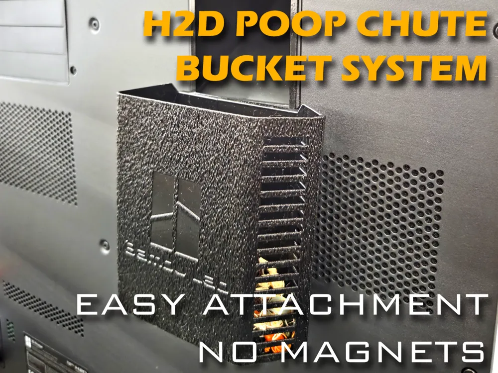 H2D POOP BUCKET SYSTEM (NO MAGNETS, MODULAR) - Free 3D Print Model ...